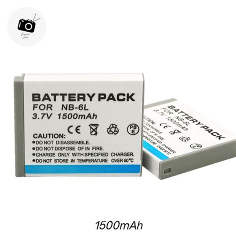 Jual Baterai Kamera Canon NB-6L NB-6LH - Batre Battery 1500mAh NB6L ...