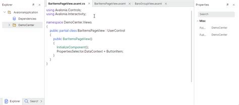 Document Panes Avalonia UI Controls Documentation