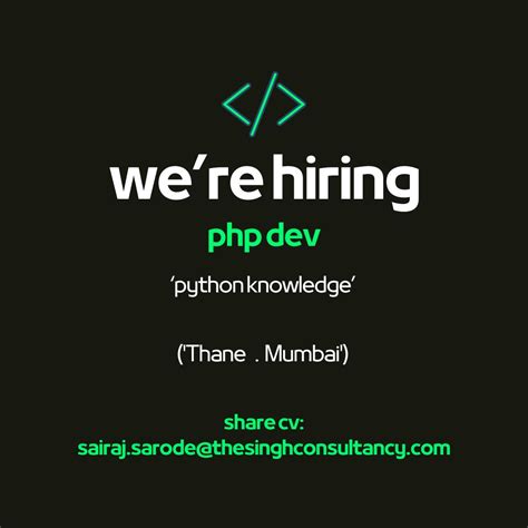 Hirirng Phpdeveloper Pythondeveloper Backenddeveloper