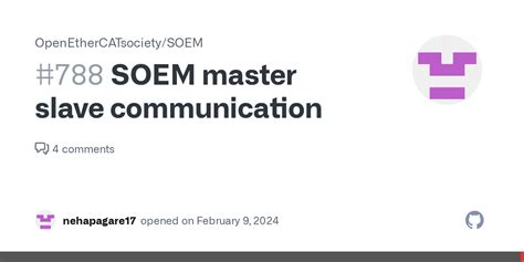 Soem Master Slave Communication · Issue 788 · Openethercatsociety Soem