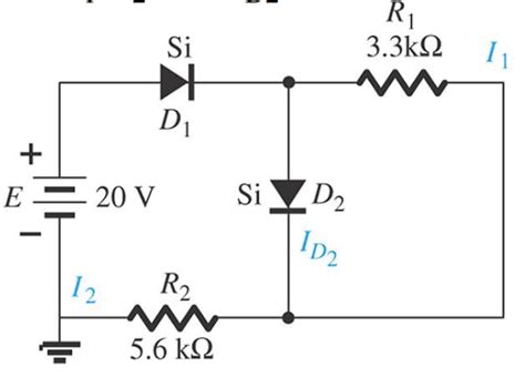 Solved Determine The Currents I1 I2 And Id2