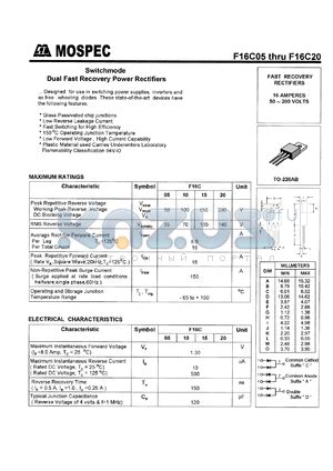 F16C20C DATASHEET PDF