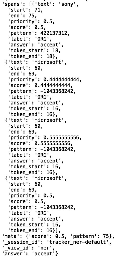 calculating accuracy precision recall and f1 score from evaluation jsonl file from ner batch