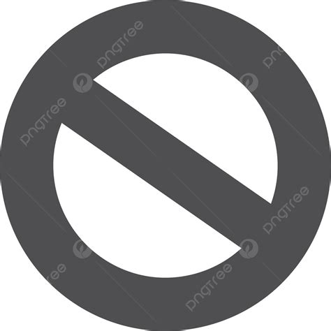 Prohibited Emblem Black Restriction Symbol With Denial Of Access Sign
