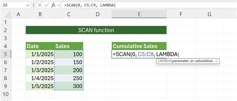 Excel Scan 函数教程 Excel 路线图