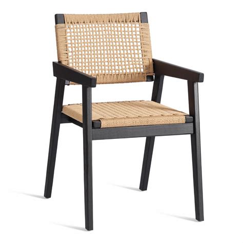 Купить Стул Vanheim дерево вязбечевка черный в Алматы