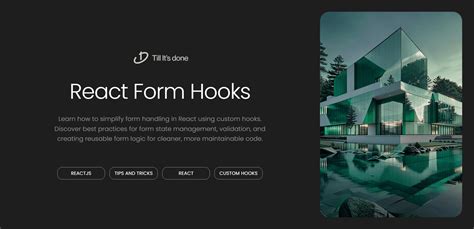 manage forms in react with custom hooks guide