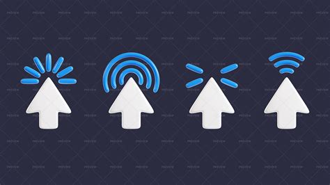 4 Cursor Arrow With Mouse Click Effect Graphics Motion Array