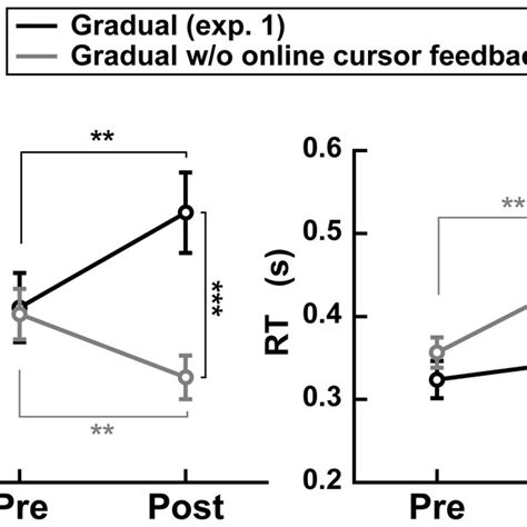 Reaching Performances In The Gradual Visuomotor Rotation Learning