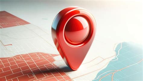 Premium AI Image City Map And Red Pin Pointer Location Travel