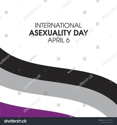 International Asexuality Day Illustration Asexual Waving Stock
