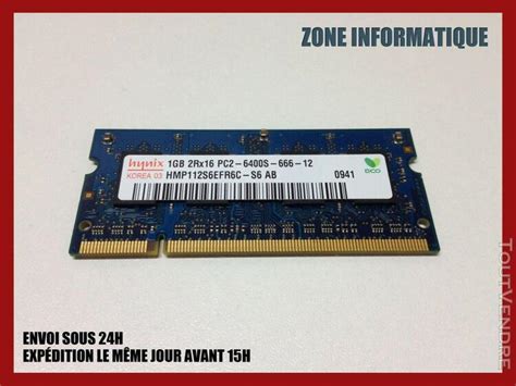 Memoire Ram Ddr2 1go 【 Offres Décembre 】 Clasf