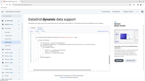 Datagrid Grouping With Dynamic Data Radzenblazor Components Radzen