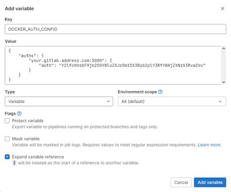 Gitlab Ci Using A Private Projects Container As An Image
