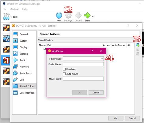 How To Setup Shared Folders In Virtualbox For Ubuntu Linux Windows