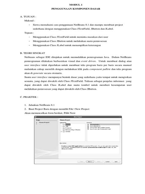 modul desktop java dengan netbeans pdf pdf