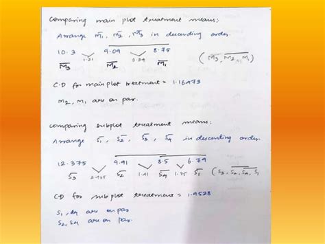 Critical Differences In Split Plot And Strip Plot Design Pptx