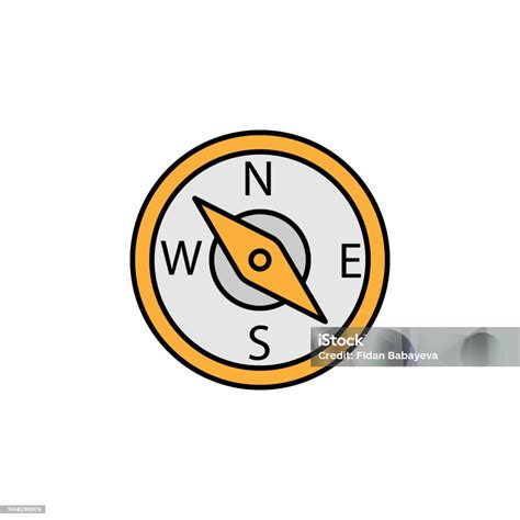 나침반 여행 흰색 배경에 지도 선 아이콘입니다 등산 아이콘의 요소 웹 로고 모바일 앱 Ui Ux에 사용 가능 개념에 대한 스톡