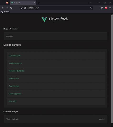 3 2 Players Fetch COMP CS 520 Advanced Web Front Ends PLUSSA