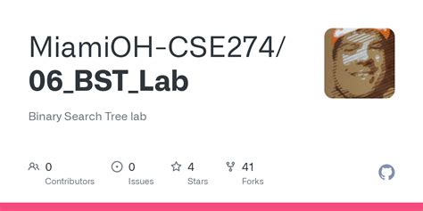 Github Miamioh Cse Bst Lab Binary Search Tree Lab