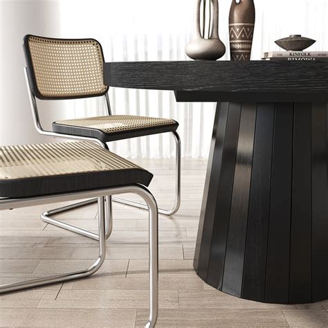 Japandi 39 55 Extendable Dining Table 6 Seater Black Ovalandround Table