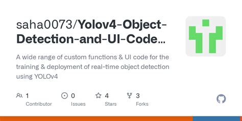 Github Saha Yolov Object Detection And Ui Code For Deployment A Wide Range Of Custom