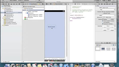 Xcode Simple Twitter Tutorial 2013 YouTube