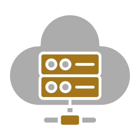 Cloud Database Vector Icon Style 22488666 Vector Art At Vecteezy