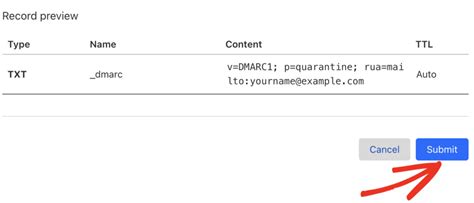 Adding A DMARC Record