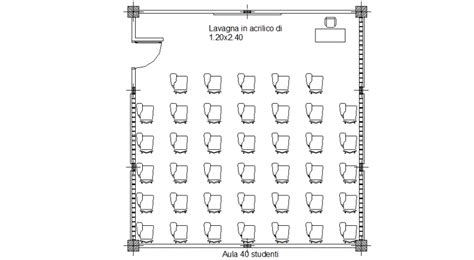Classroom Plan With Architecture View Dwg File Artofit