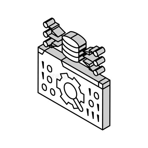 Data Validation Database Isometric Icon Vector Illustration Stock