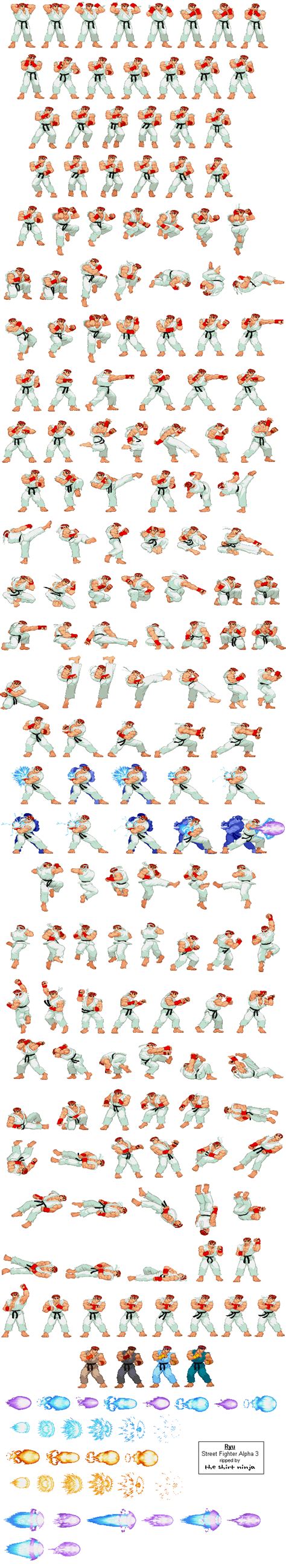 Sprite Database Ryu Pixel Art Characters Capcom Art Street Fighter