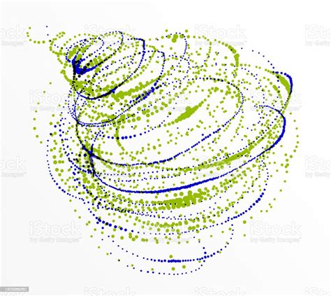 소용돌이 벡터 추상적 배경 생물학 과학 테마 소용돌이 디자인 스핀 모션의 동적 요소를 흐르는 도트 입자 3차원 형태에 대한 스톡 벡터 아트 및 기타 이미지 Istock