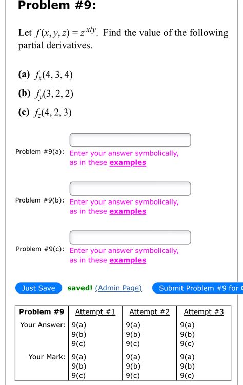 Solved Problem 9let Fxyzzxy ﻿find The Value Of The