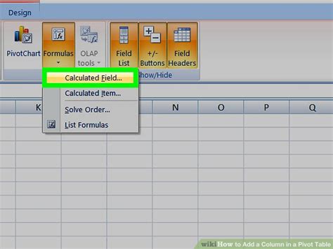 How To Add A Column In A Pivot Table Steps With Pictures