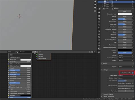 Cycles Render Engine Setting Transparency On Mesh From Inside But Not Outside Blender Stack