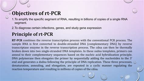 Rt Pcr Pptx Reverse Transcriptase Polymerase Chain Reaction Pptx