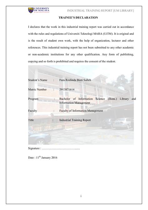 Industrial Training Report Politeknik Bob Montes