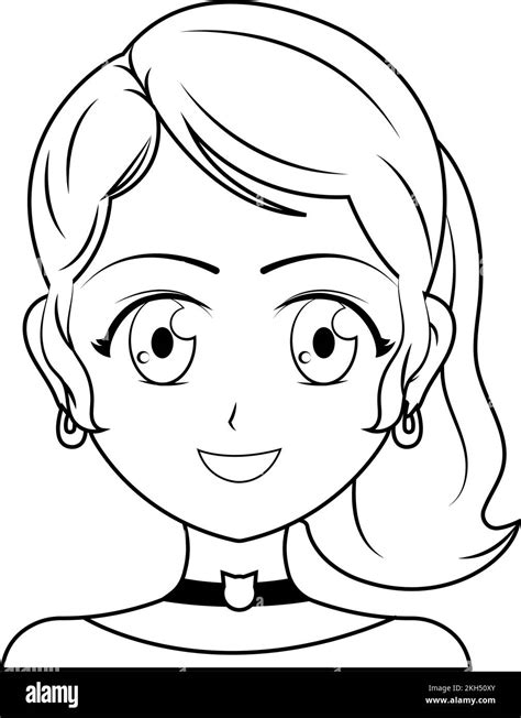 Beautiful Anime Girl Stock Vector Image And Art Alamy