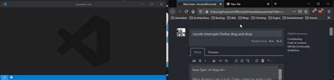 Vscode Interrupts Firefox Drag And Drop Issue 93631 Microsoft Vscode GitHub