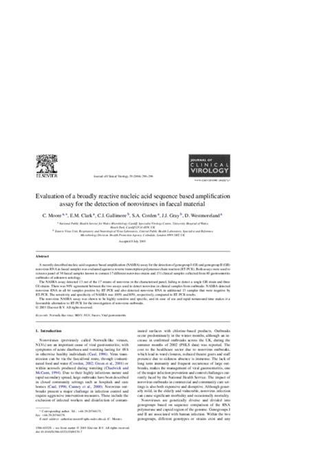 Pdf Evaluation Of A Broadly Reactive Nucleic Acid Sequence Based Amplification Assay For The