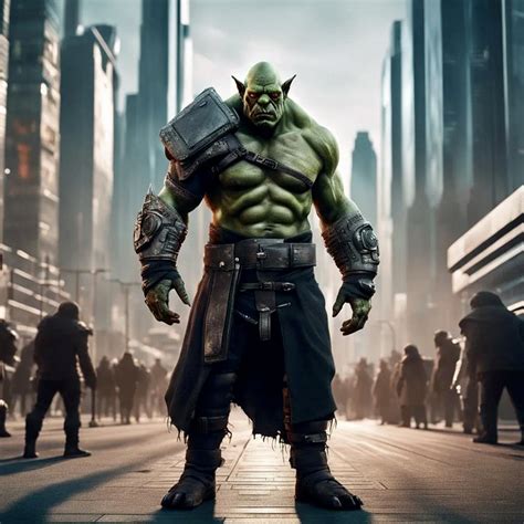 Download Ai Generated Orc Warrior Royalty Free Stock Illustration