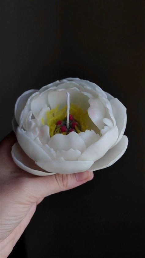 Свеча-цветок своими руками | Flower candle making | Handmade candles ...
