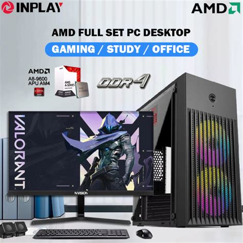 Amd A8 9600 Gaming Desktop 4 Cores Ddr4 16gb Ram 512gb Ssd With
