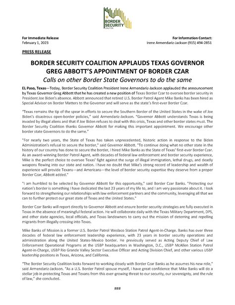 Border Security Coalition Secureusborder Twitter