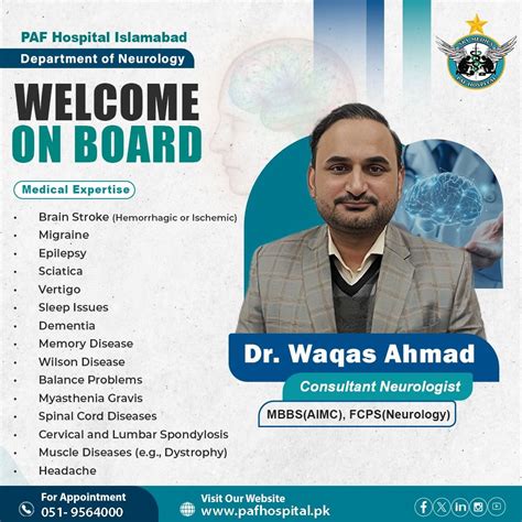 Paf Hospital Islamabad On Linkedin Welcome On Board Dr Waqas Ahmad