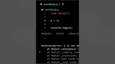 Js Strict Mode Coding Javascript Programming Codinginterview Youtube