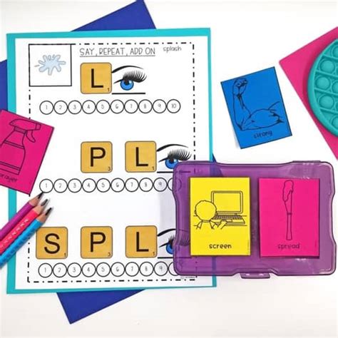 Speech Therapy S Blends Worksheets Flashcards L S Clusters Complexity
