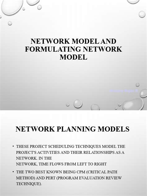 Network Models And Formulating Network Models Download Free Pdf