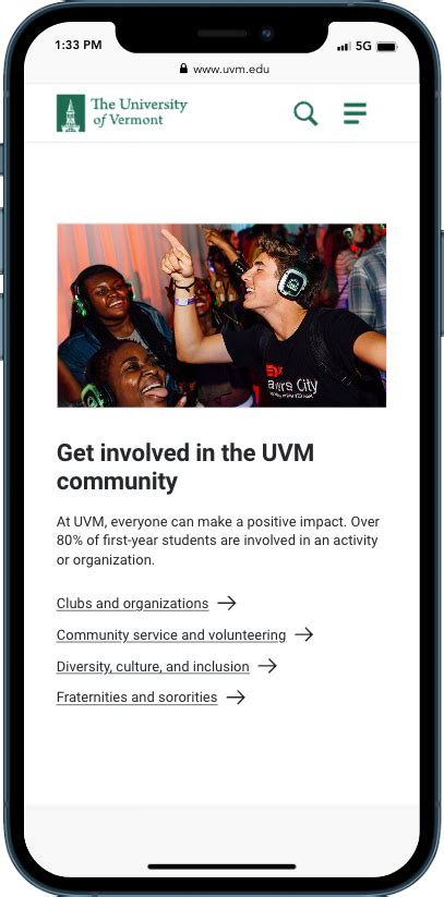 The New Uvmedu Page Elements Uvm Drupal Web Guide The University